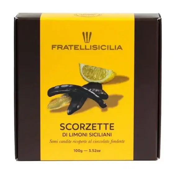Fratelli Sicilia - Chocolate Covered Lemon Peels - Torrone Candy